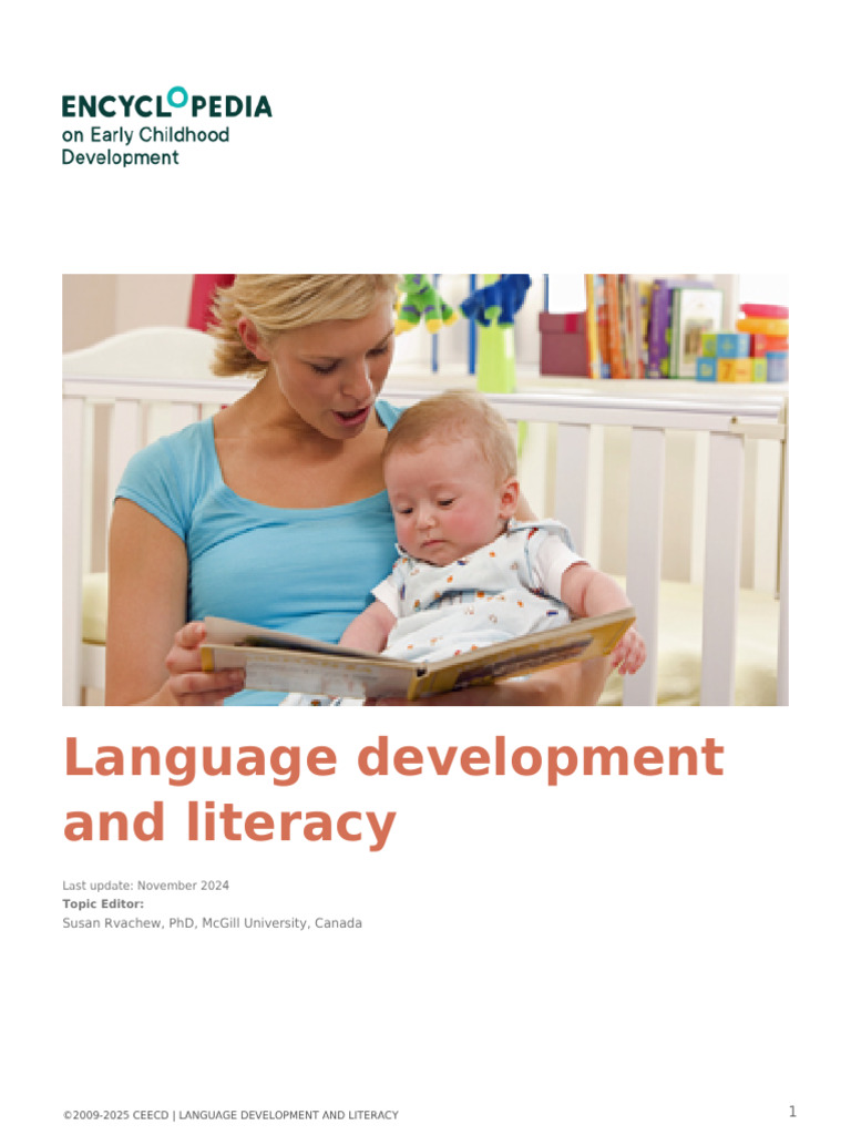 language-development-and-literacy | PDF | Language Development | Literacy