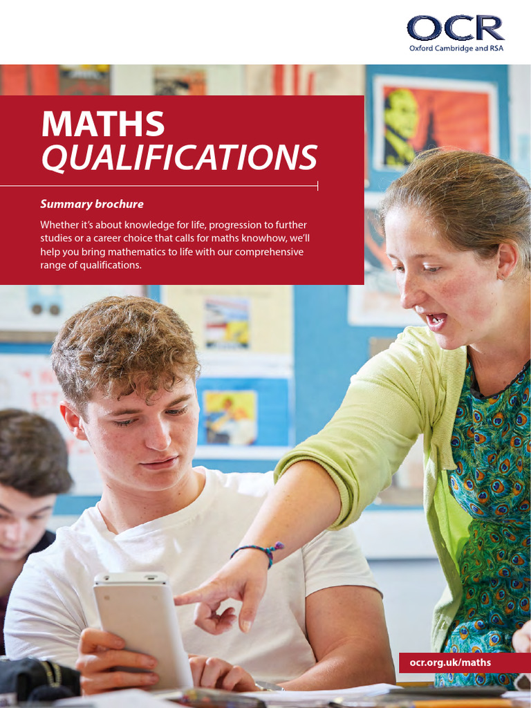 711973-maths-qualifications-summary-brochure | PDF | Mathematics