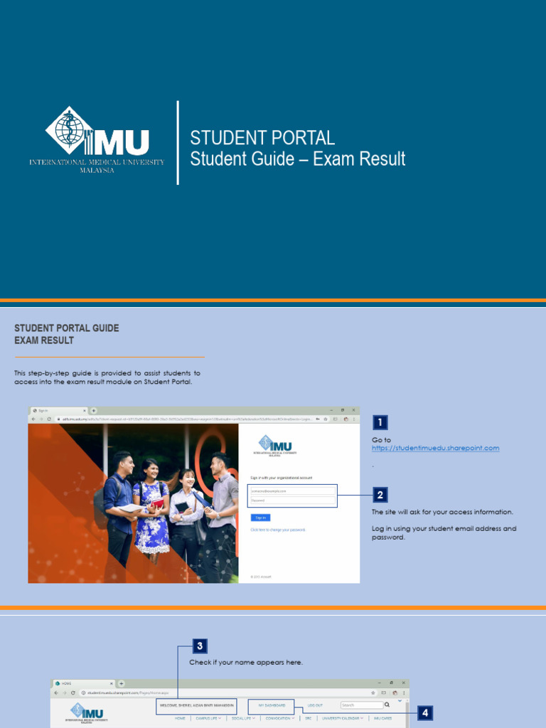 Accessing Exam Results on Student Portal | PDF