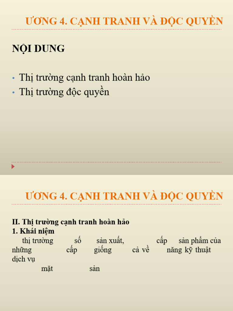 Chuong 4. Canh Tranh Va Doc Quyen | PDF