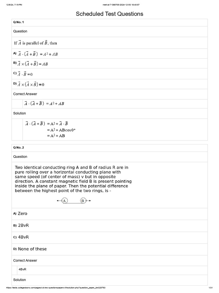 neet all 7 | PDF | Electronvolt | Waves