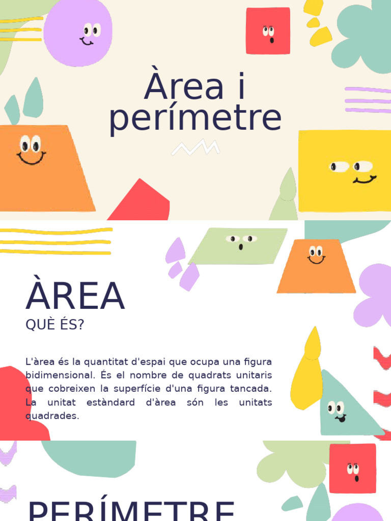 Area and Perimeter Math Presentation | PDF