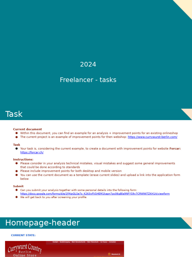2024 Freelancer - Tasks | PDF | Usability | Page Layout