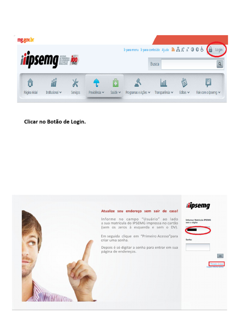 Passo A Passo Login e Consulta Extrato | PDF