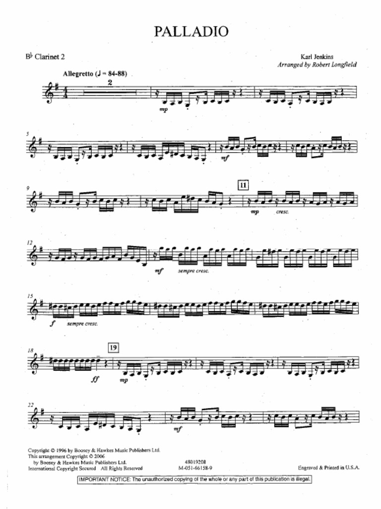Kupdf.net Palladio Clarinette 2 | PDF