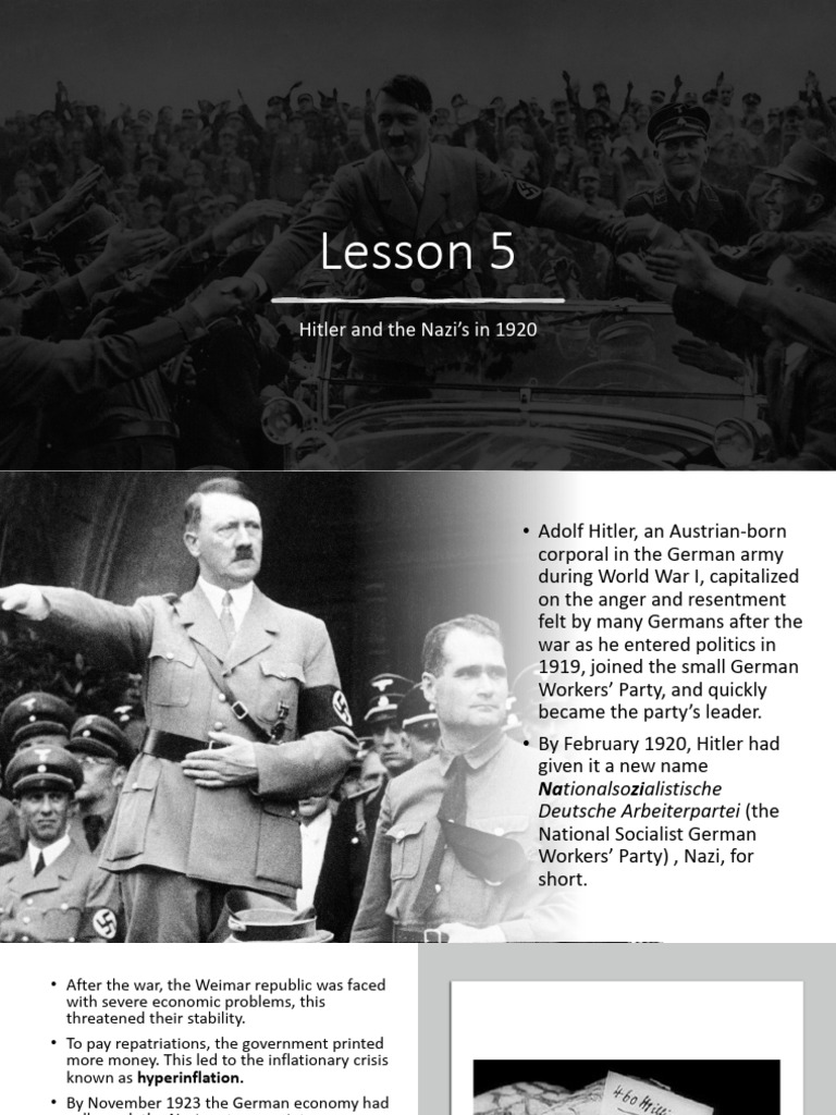 Rise of the Nazi Party in 1920s Germany | PDF | Weimar Republic | Nazi ...