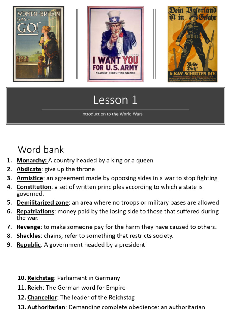 World Wars: Key Terms & Events | PDF | Nazi Germany | The Holocaust