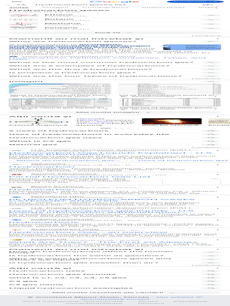 Hydrocarbon Gases List - Căutare Google | PDF | Hydrocarbons | Natural Gas