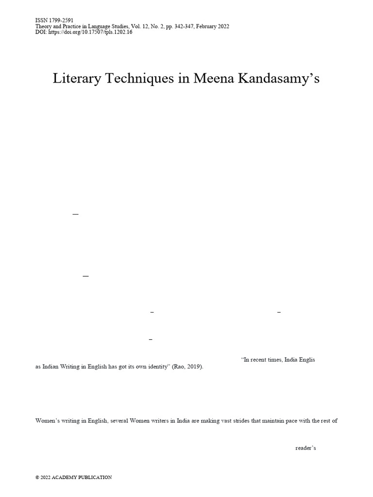 Analysis of Linguistic Discourses and Literary Techniques | PDF ...