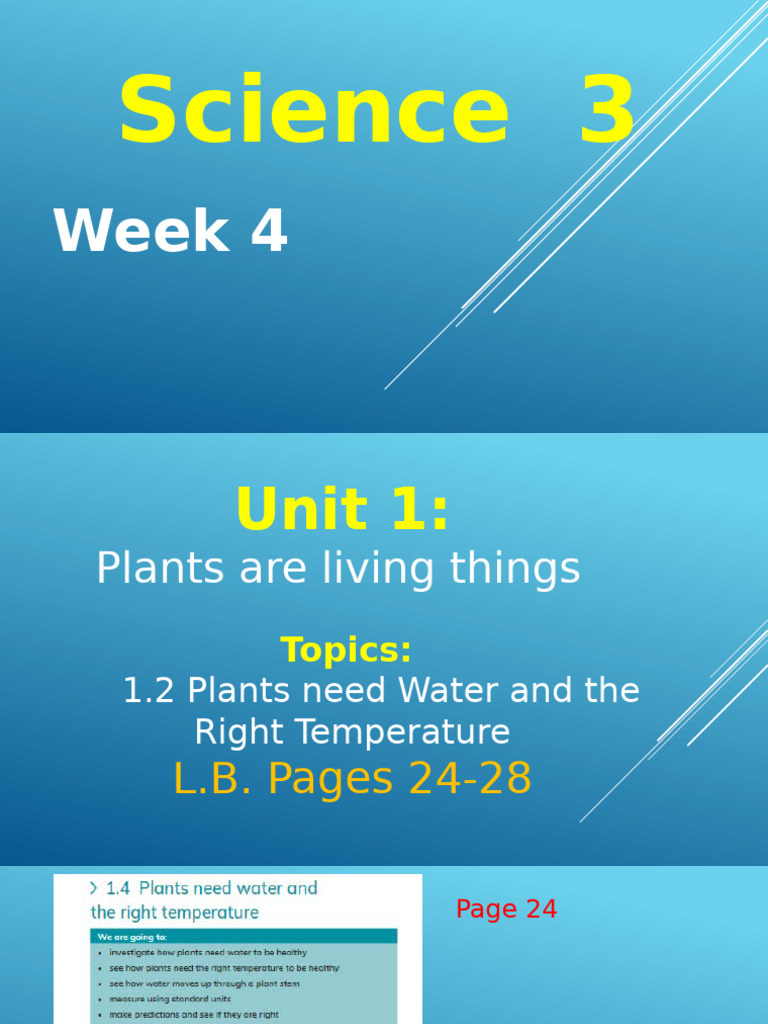 Unit 1.4 Plants Need The Right 1026723429 | PDF