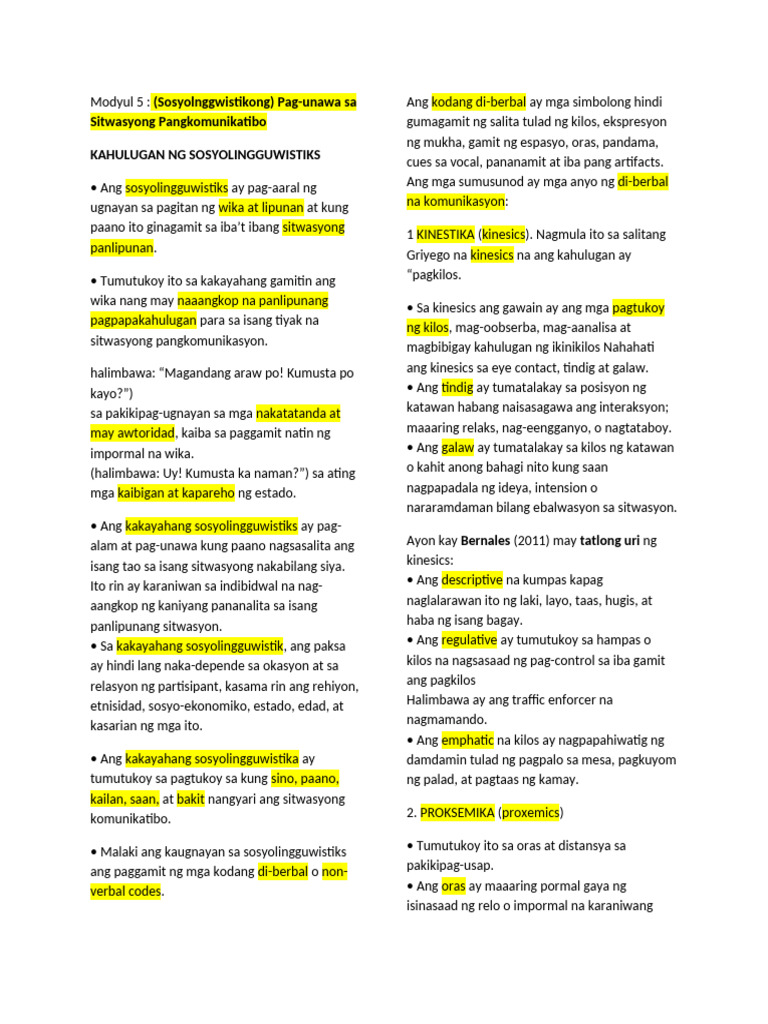 Kompan Modyul 5 6 Reviewer | PDF