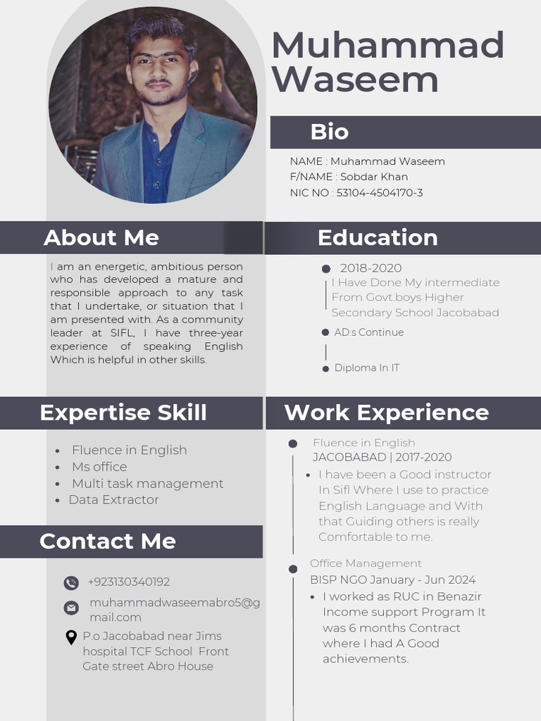 Muhammad Waseem CV | PDF