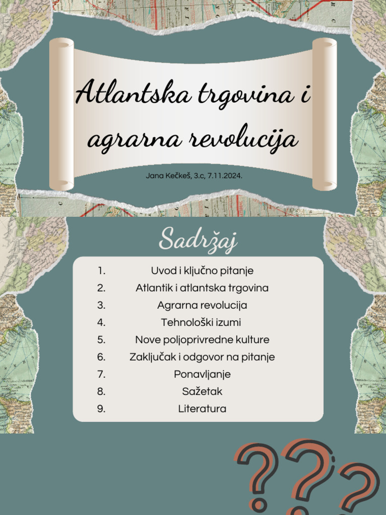 Atlantska Trgovina I Agrarna Reforma | PDF