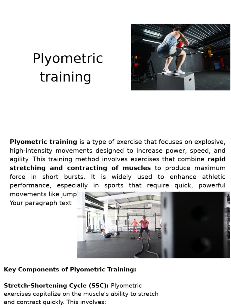 Plyometric Training | PDF | Sports Science | Management Of Obesity