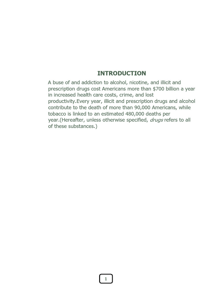 Introduction Drugs Addiction | PDF | Substance Abuse | Child Abuse