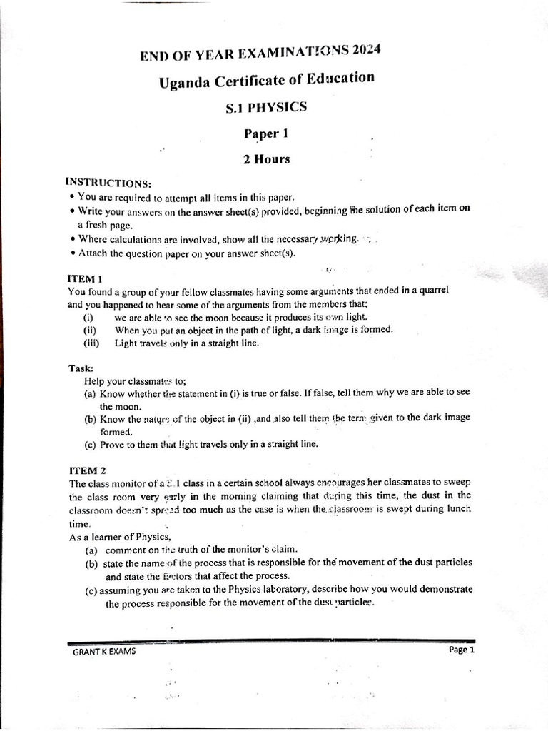 EOY-PHY-S.1-24-GUIDE | PDF