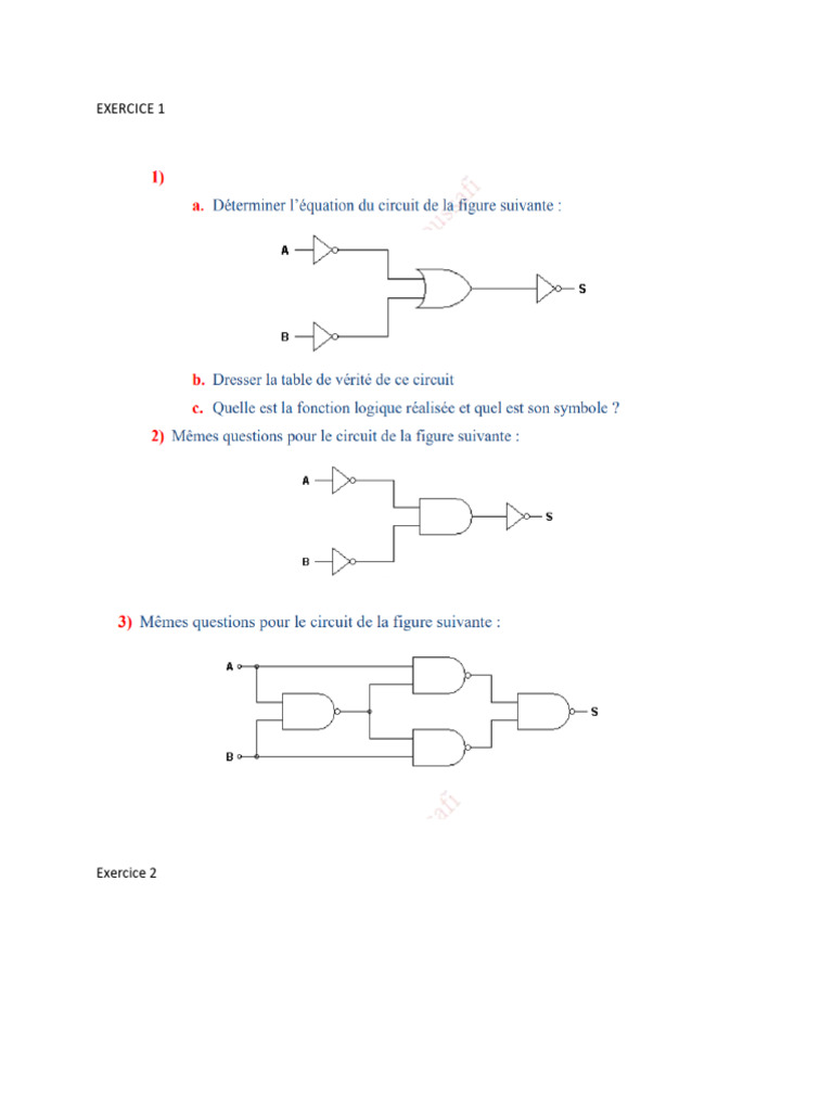 Portes Logiques Et Algèbre de Boole | PDF