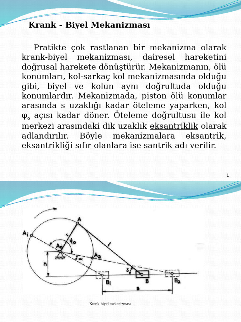 Mek Tek-10 - Krank Biyel Mek Çizimi | PDF