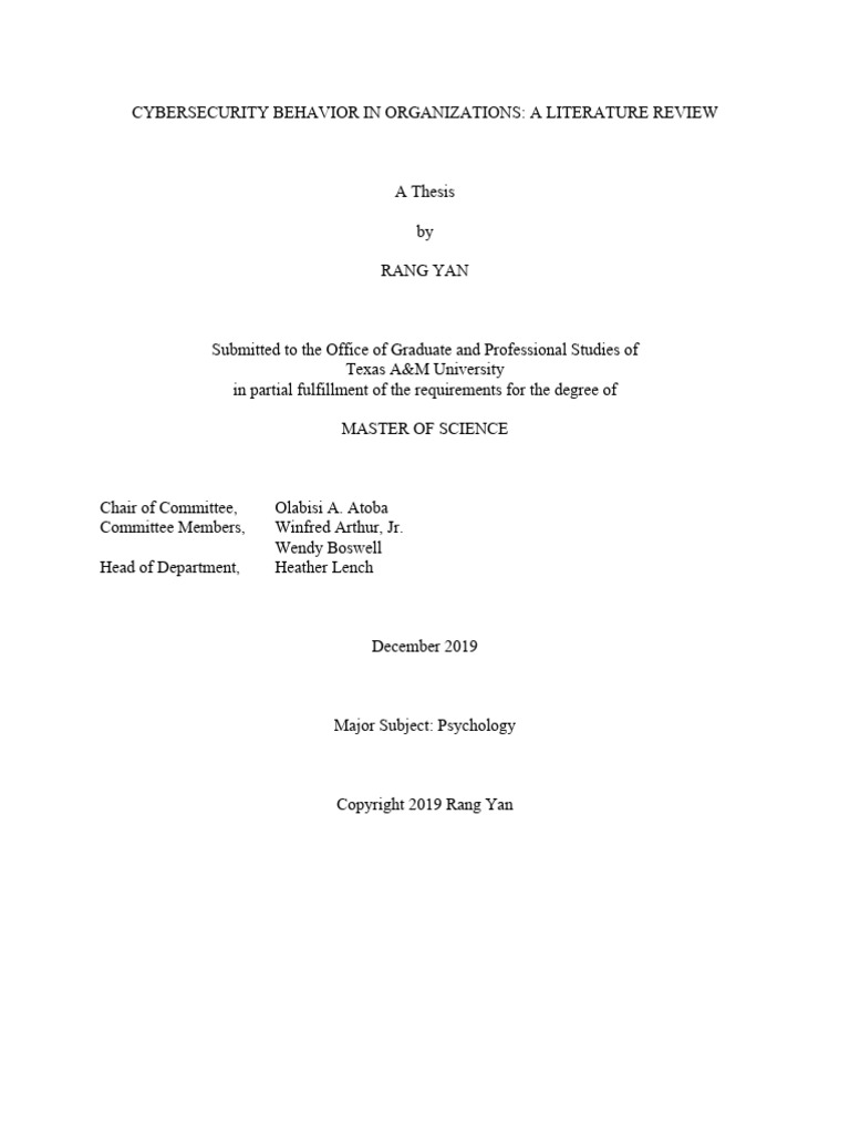 Yan Thesis 2019 | PDF | Computer Security | Security