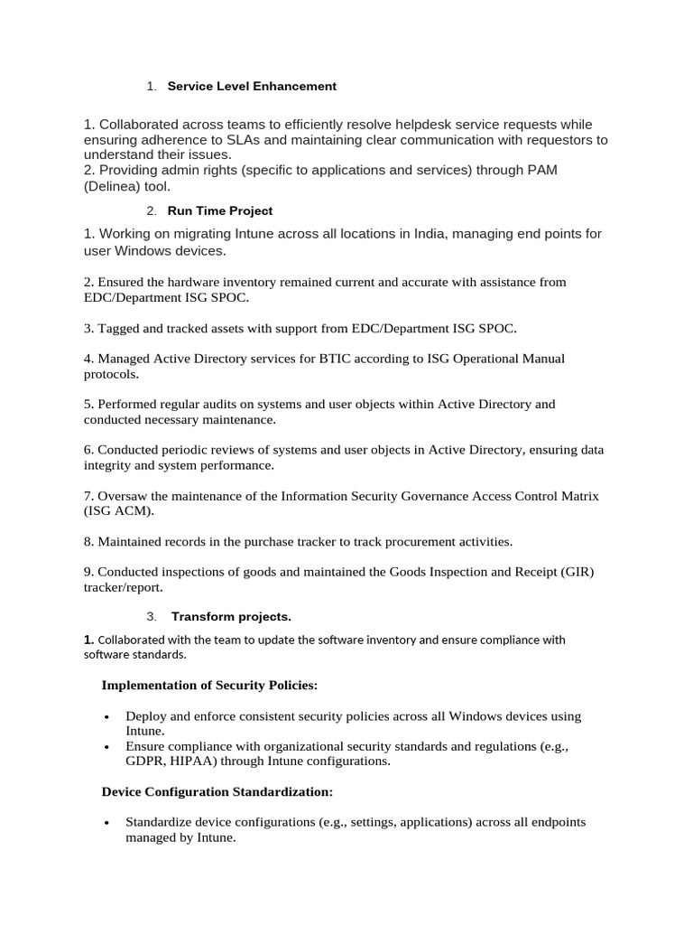 Service Level Enhancement | PDF | Computer Security | Security