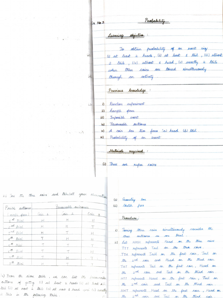 Math Record - Ex-3 | PDF