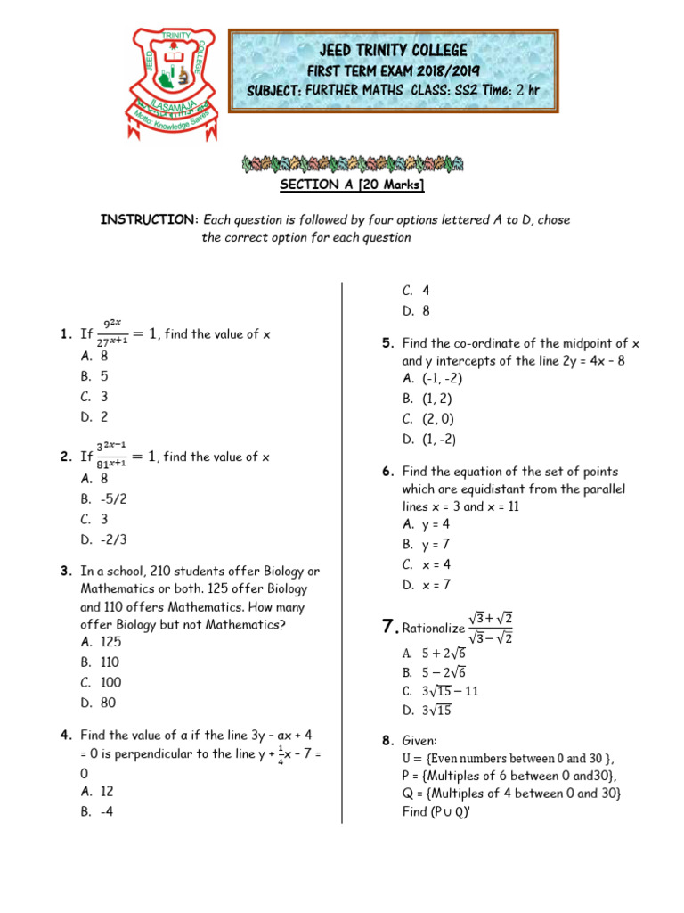 FMaths_ss2 | PDF | Triangle | Elementary Mathematics