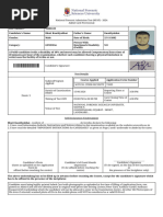 NFSU NFAT Score Card 2025 | PDF