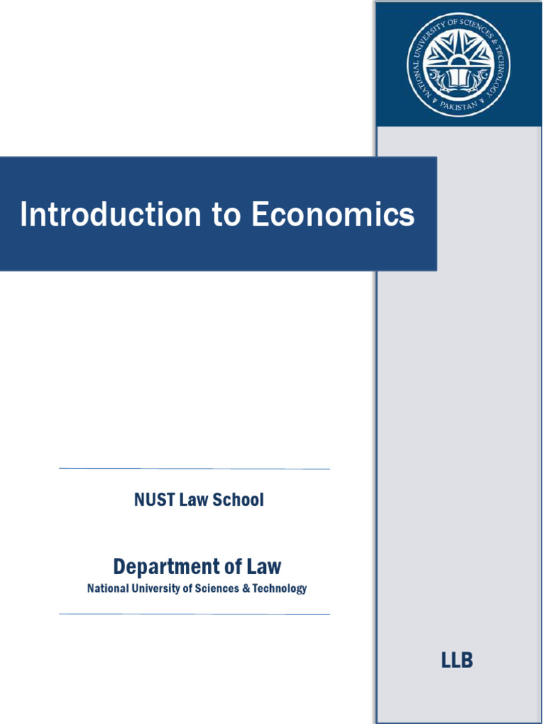 Economics 1 Outline.(NUST).LAW | PDF | Elasticity (Economics) | Economics