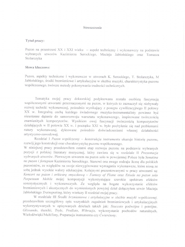 Streszczenie Stolarczyk T. PL EN | PDF