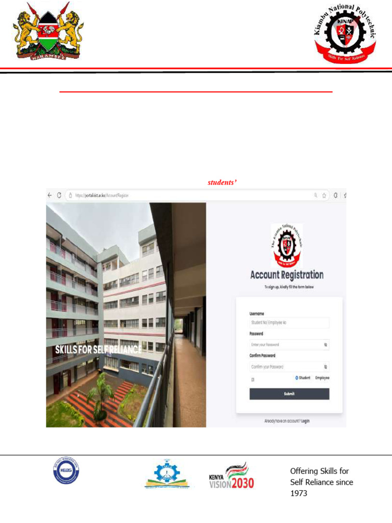 Kinap Student Online Portal Manual 2025 | PDF | Password | Iso 9000