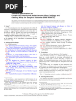 Astm F2063-18 | PDF | Spectroscopy | Alloy