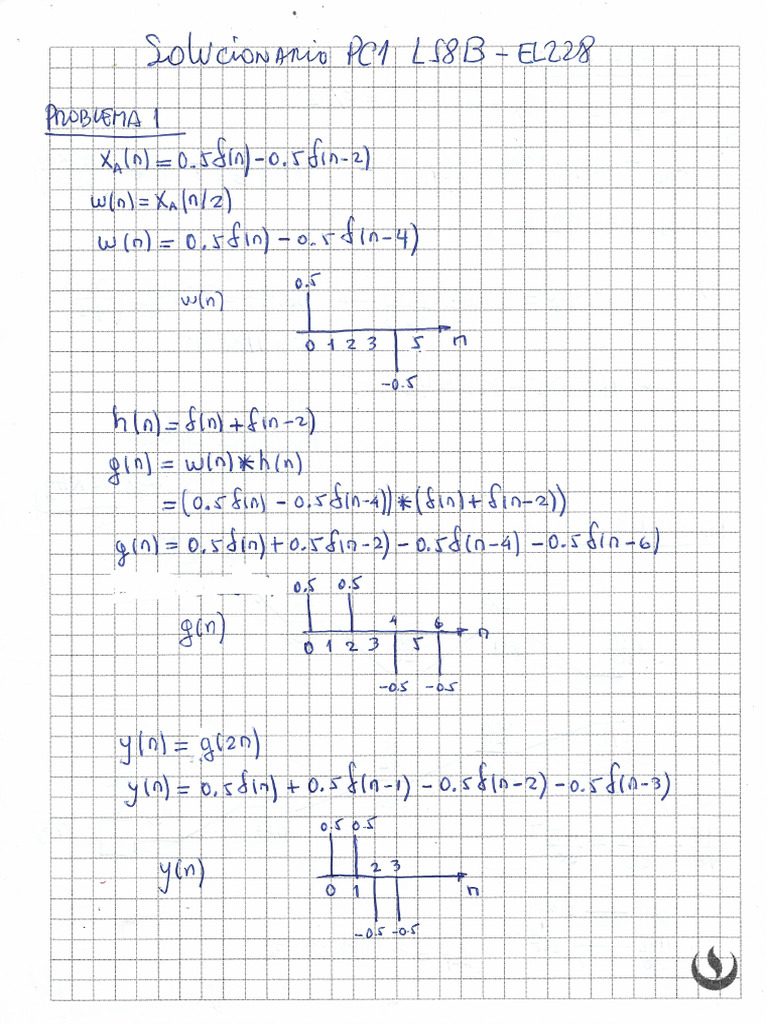 Solucionario PC1 EL228 LS8B 2023 01 | PDF