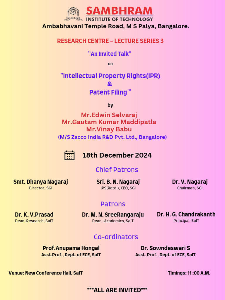 Invitation - Lecture Series3 (18th Dec.2024) | PDF