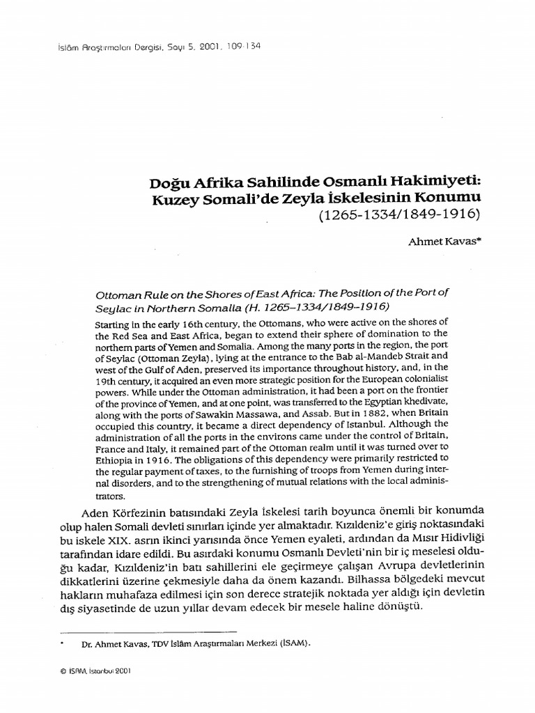 Kuzey Somali'de Zeyla | PDF