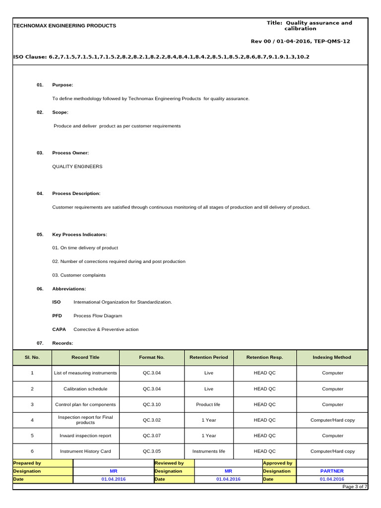 Quality Assurance Methodology Guide | PDF | Quality Assurance | Calibration