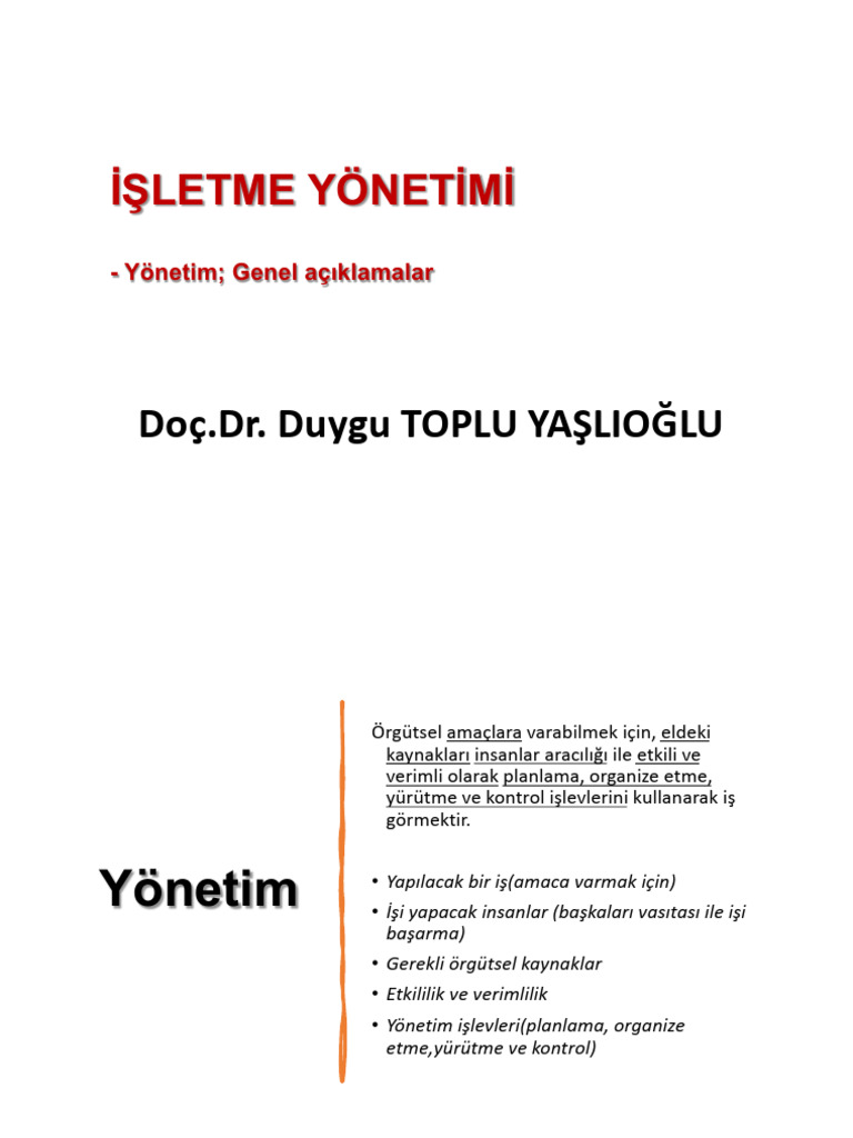 İşletme Bilimi 3 | PDF