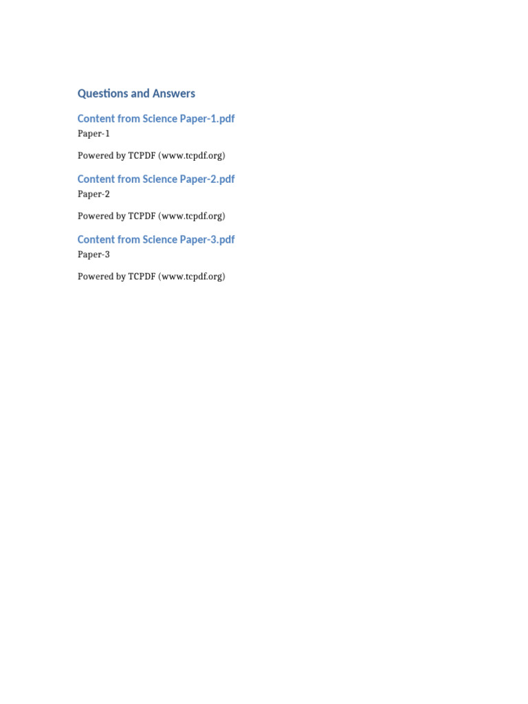 Questions and Answers | PDF