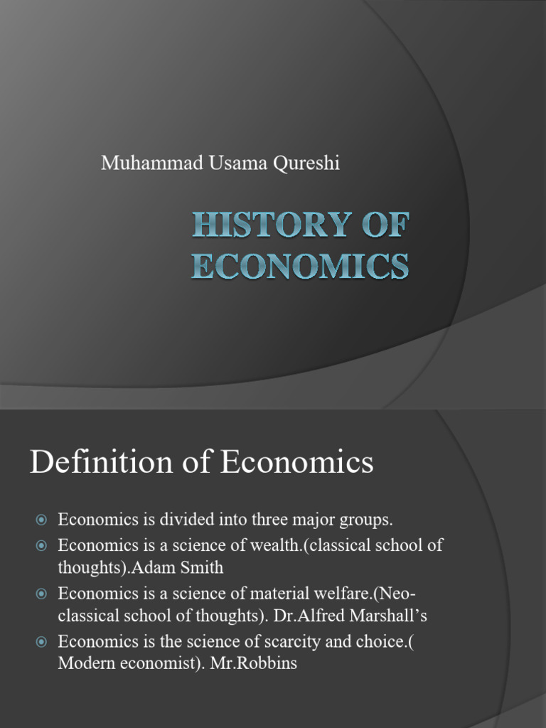 History of Economics | PDF