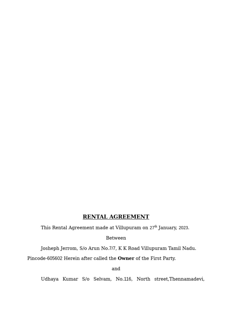 Rental | PDF