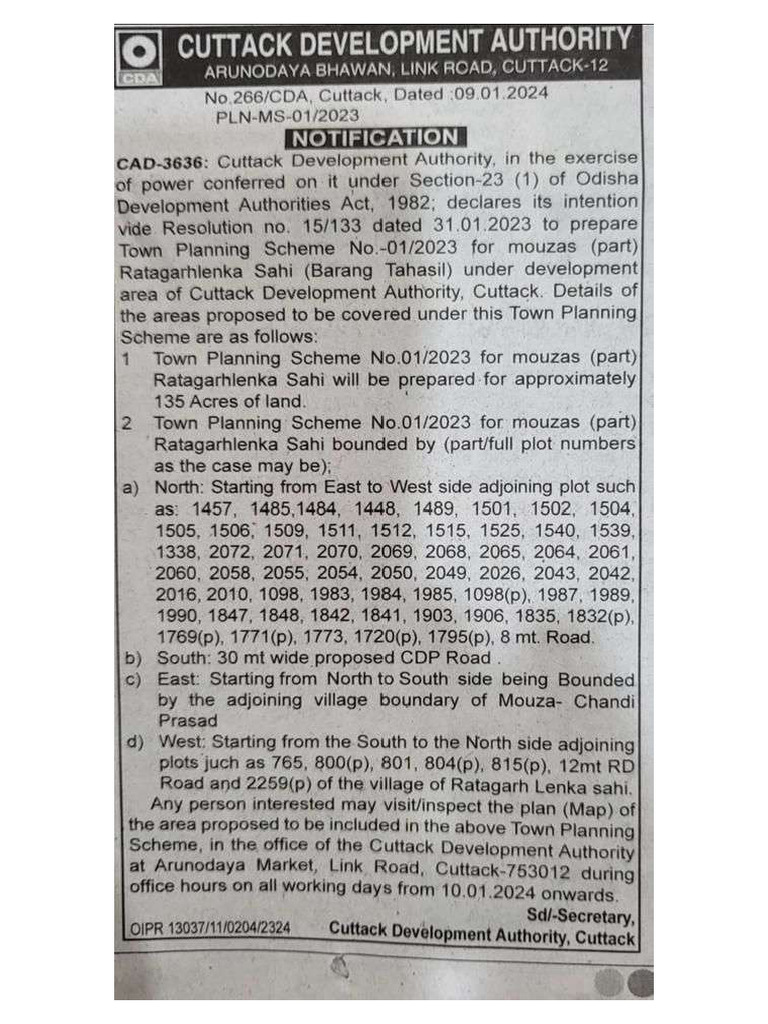 Notice TP Scheme | PDF