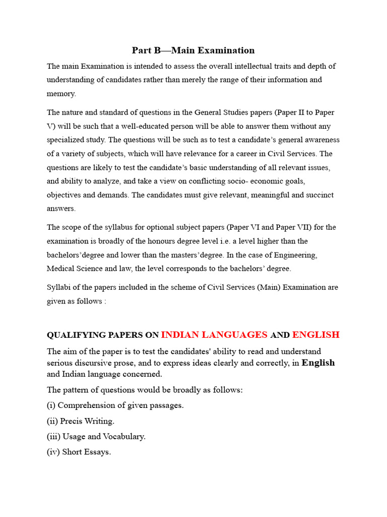 mains syllabus | PDF | Governance