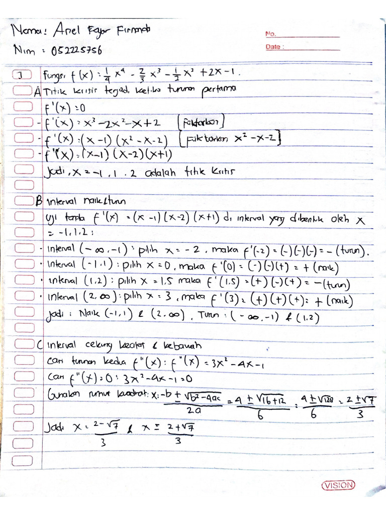 Kalkulus Tugas 3 | PDF