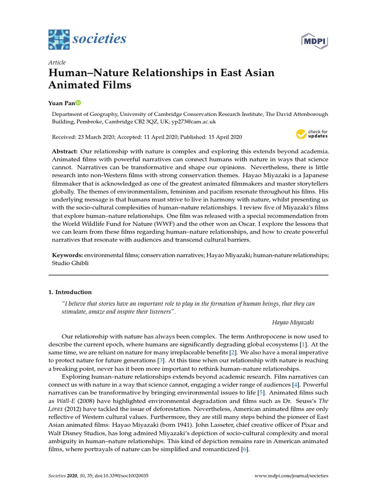 Human–Nature Relationships in East Asian | PDF | Restoration Ecology