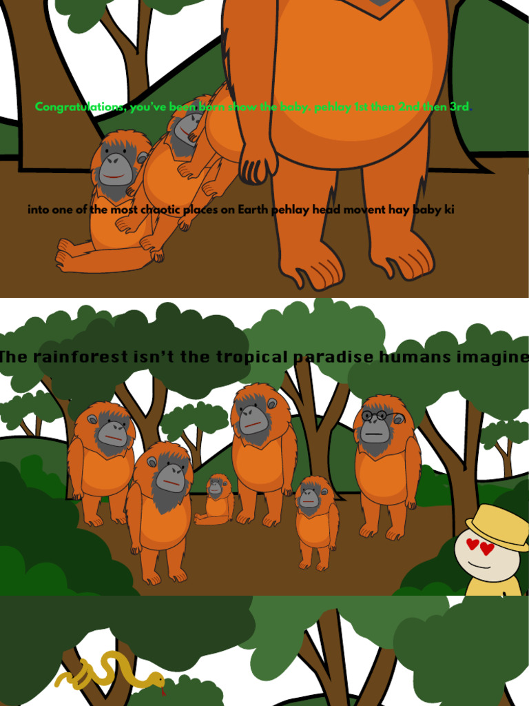 Smart Survival of Baby Orangutans | PDF
