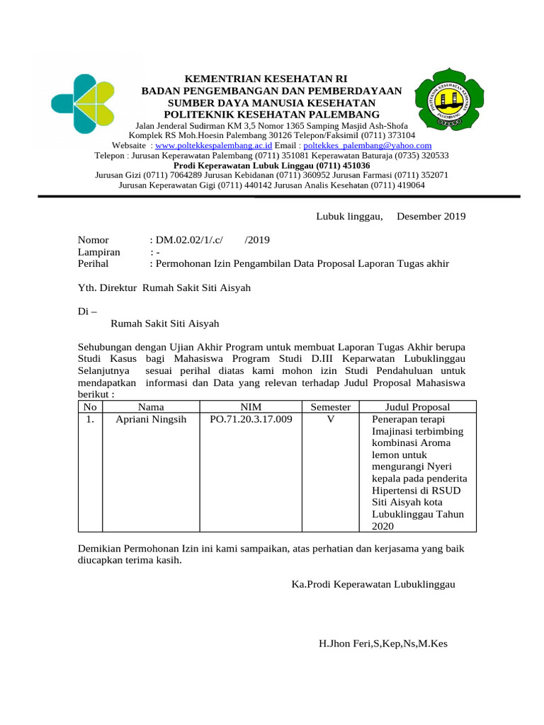 surat izin Rs | PDF surat izin Rs | PDF