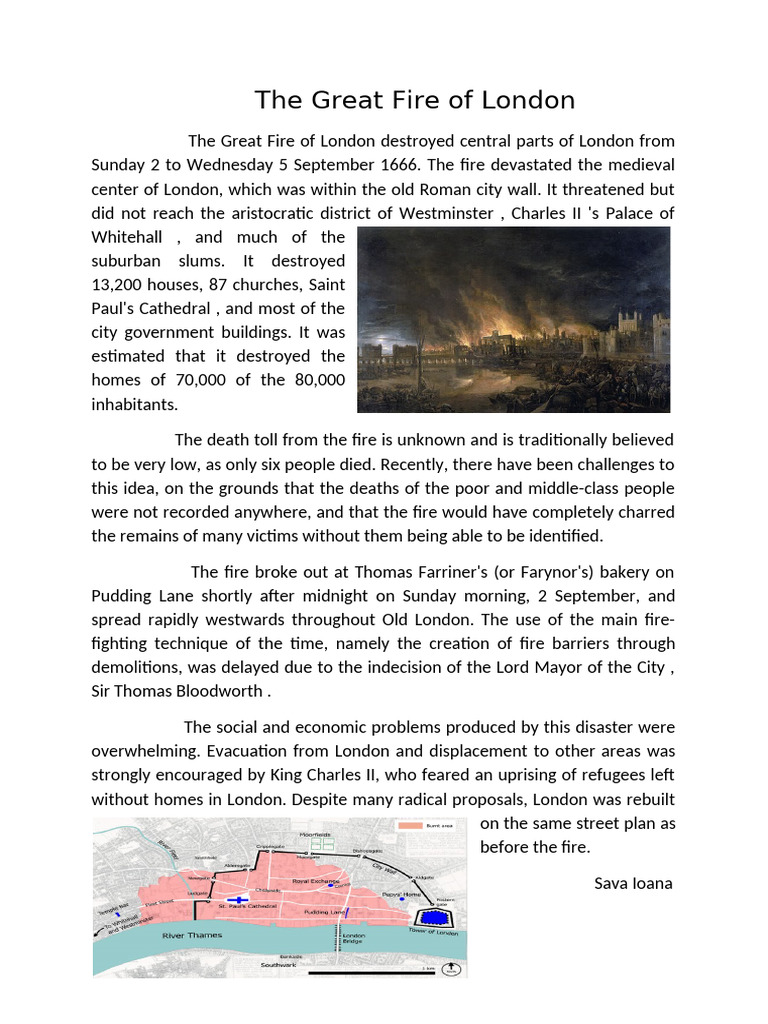 The Great Fire of London | PDF