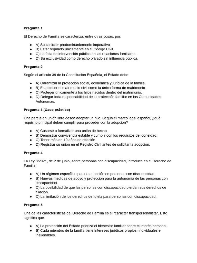 Temas 1, 2 y 3 | PDF | Divorcio | Adopción