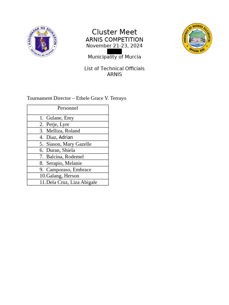 Cluster Meet TOs | PDF