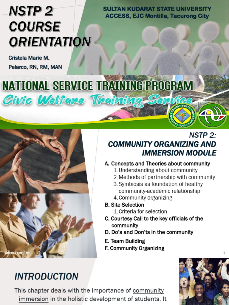 NSTP 2 COURSE ORIENTATION | PDF