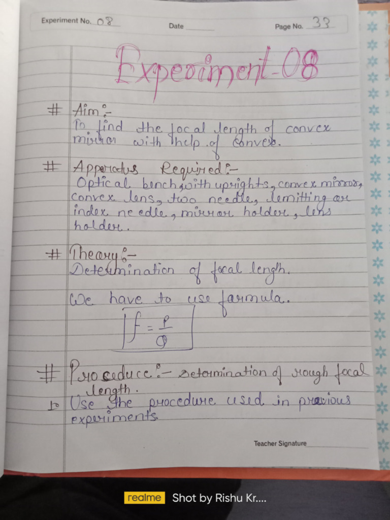 Physics Experiment 8 | PDF